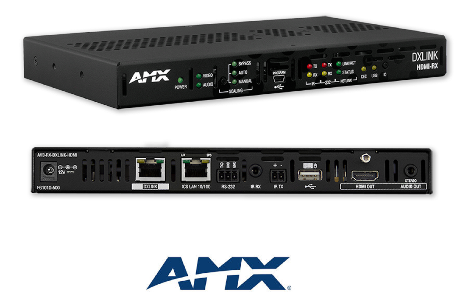 AMX FG1010-500 Dxlink Hdmi Receiver with Smart44 – MaxYourPlay.com