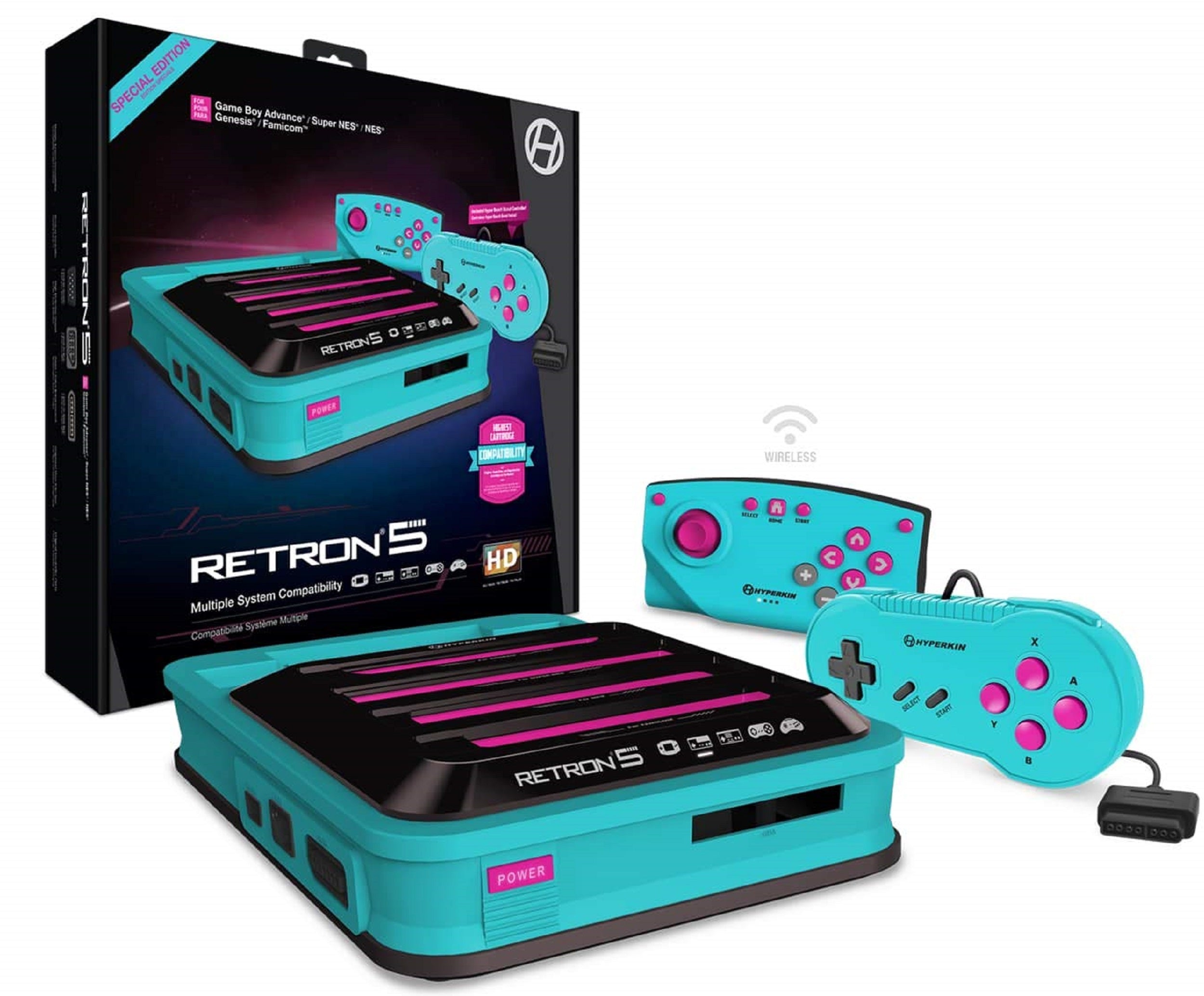Hyperkin RetroN 5: HD Gaming Console for GBA/ Gbc/ GB/ Super NES/ Supe ...
